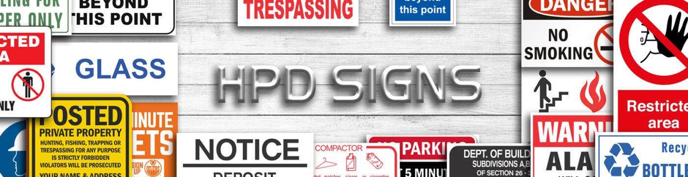 Required HPD Signs - HPD Signs NYC